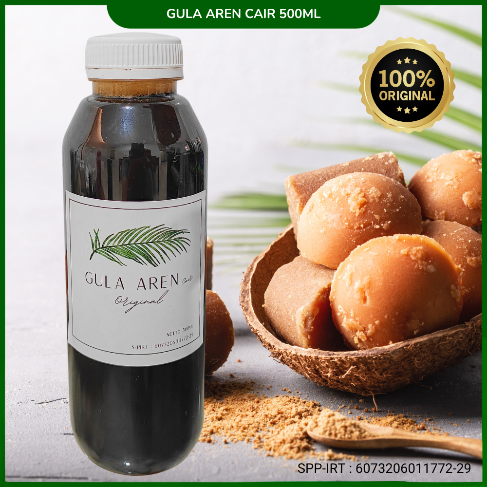 Jual Gula Aren Cair Murni Tanpa Campuran 500 Ml Premium Kental | Shopee ...