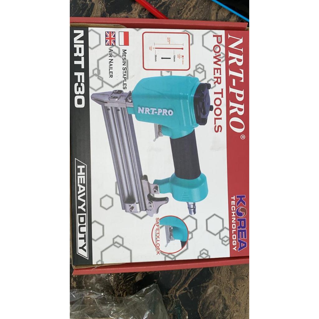 Jual Air Nailer F30 NRT PRO /NRT-PRO STAPLES AIR NAILER MESIN PAKU ...