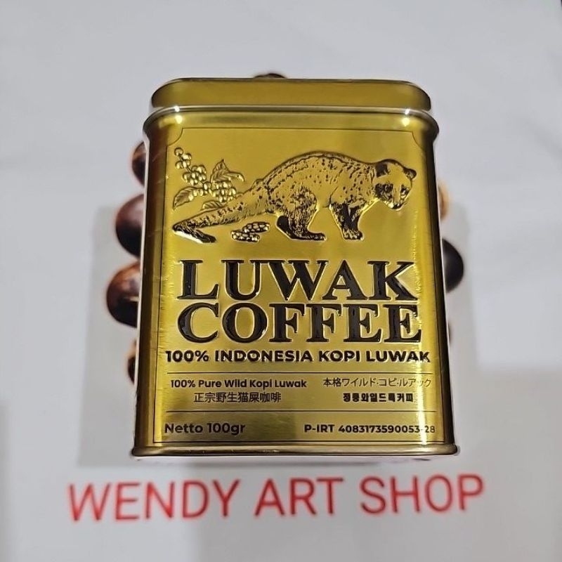 Jual Kopi Luwak +/- 100 Gram Kemasan Kaleng | Shopee Indonesia