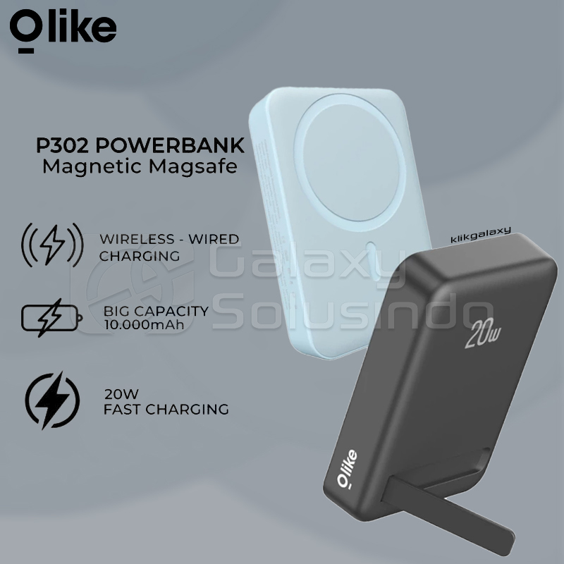 Jual OLIKE P302 10000Mah Magnetic Magsafe Type-C Powerbank | Shopee Indonesia