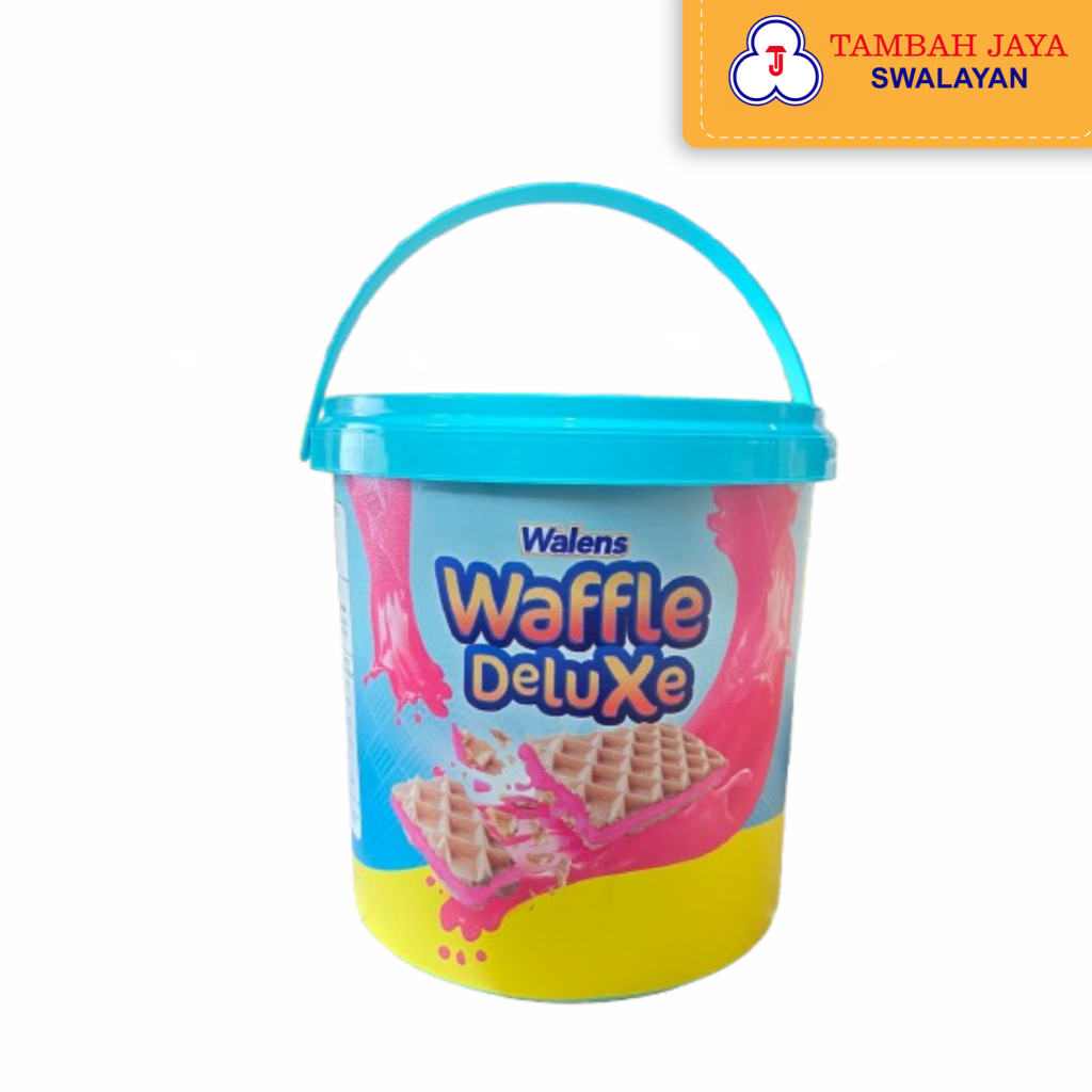 Jual Waffle Deluxe Walens Wafer Krim Strwberry 300gr | Shopee Indonesia