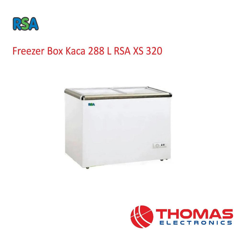 Jual Sliding Curve Glass Freezer 288 Liter RSA XS 320 RSAXS320 Freezer ...