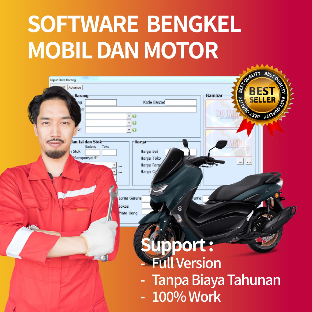 Jual Software/Program/Aplikasi Bengkel Mobil dan Motor Penjualan Sparepart dan Jasa Servis Full ...