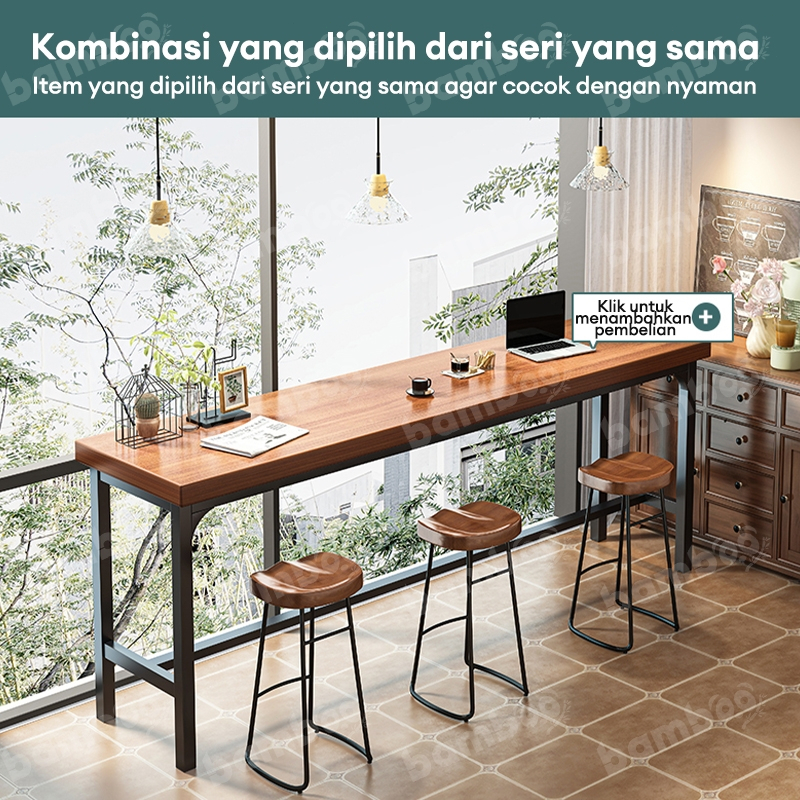 Jual Meja Cafe 180CM Meja Tamu Besi Meja Makan Minimalis Meja Kopi ...