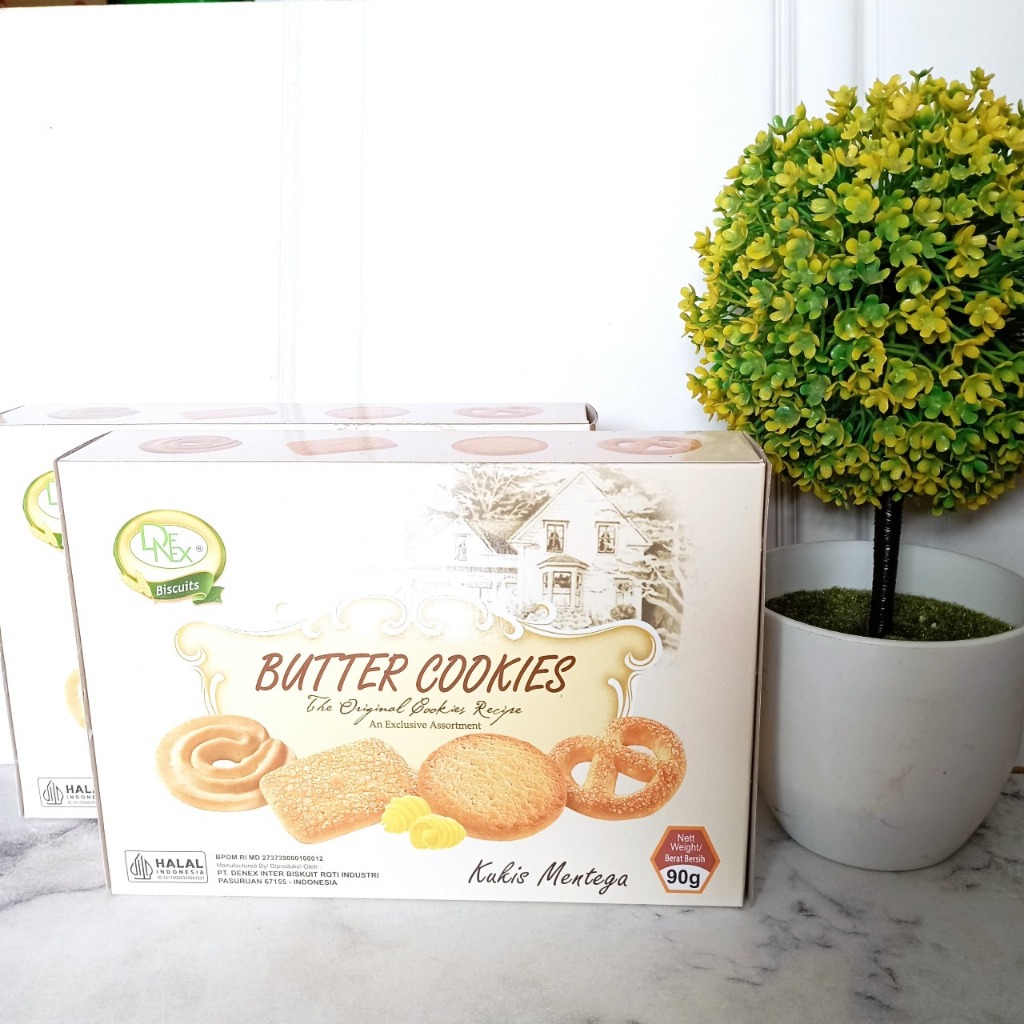 Jual DENEX BUTTER COOKIES 90 gram- Denex Ecer/Denex/Denex Biscuits ...