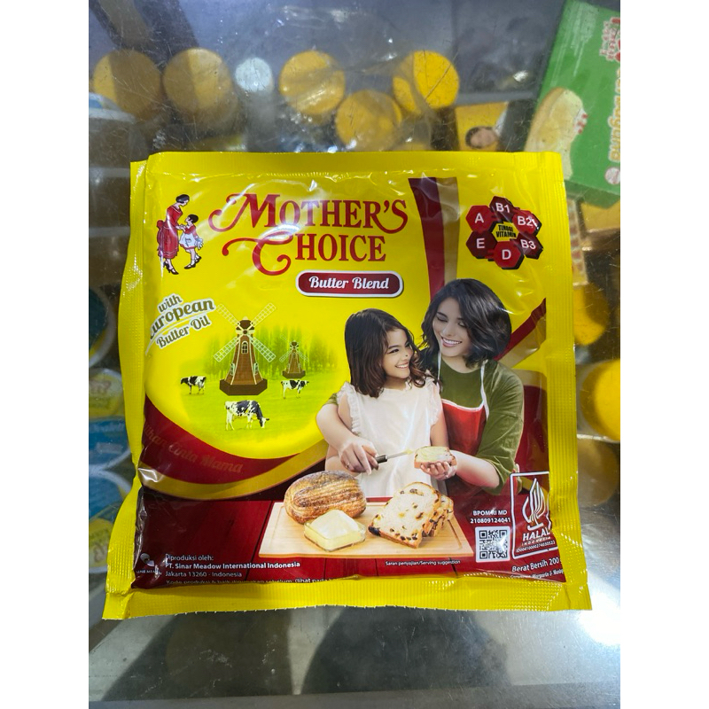 Jual MOTHER'S CHOICE BUTTER BLEND MENTEGA MARGARIN BERAT 200 GRAM ...
