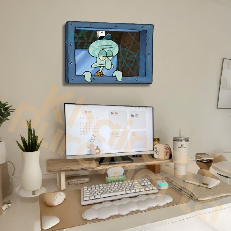 Jual Pigura / Pajangan Dinding Squidward Ngintip di Jendela (Spongebob ...