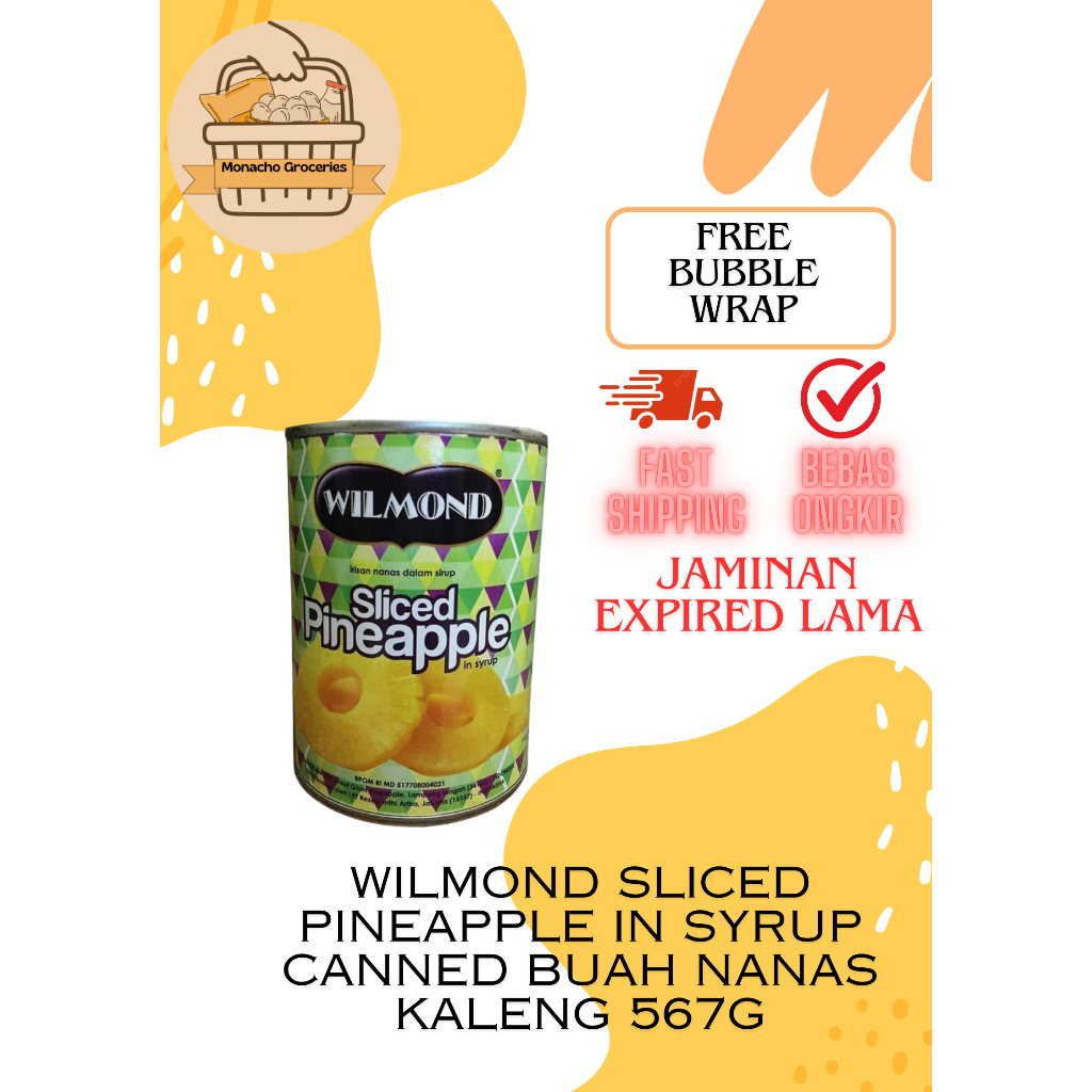 Jual Wilmond Sliced Pineapple In Syrup Canned Buah nanas Kaleng 567g ...