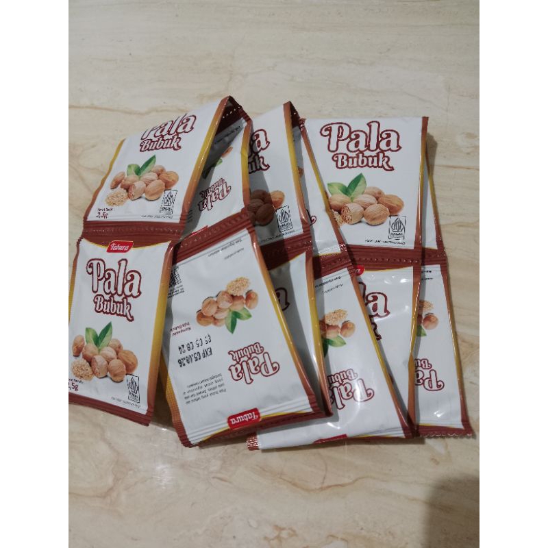 Jual Tabura Pala Bubuk 1 Renceng isi 12 Sachet | Shopee Indonesia