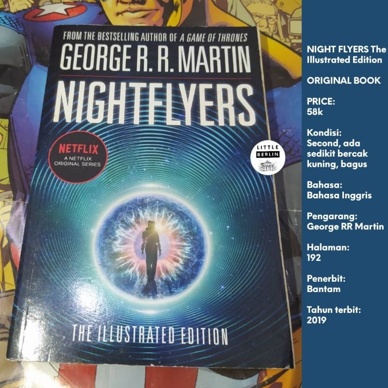 Jual ORIGINAL Novel George RR Martin NIGHTFLYERS The Illustrated ...
