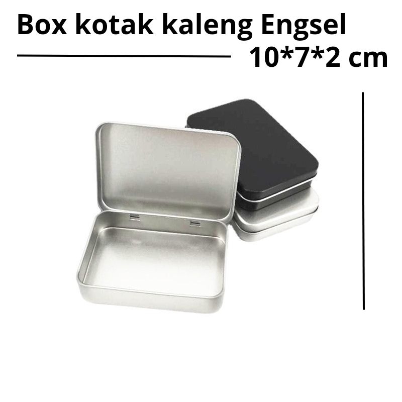 Jual Box kotak kaleng engsel universal sedang | Shopee Indonesia