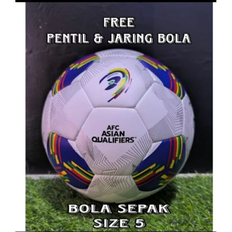 Jual Molten AFC qualifier bola sepak size 5 jahit free pompa ball ...