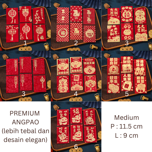Jual ANGPAO PREMIUM SEDANG EDISI 2025 | ANGPAO 2025 ISI 6 | ANGPAO ULAR ...
