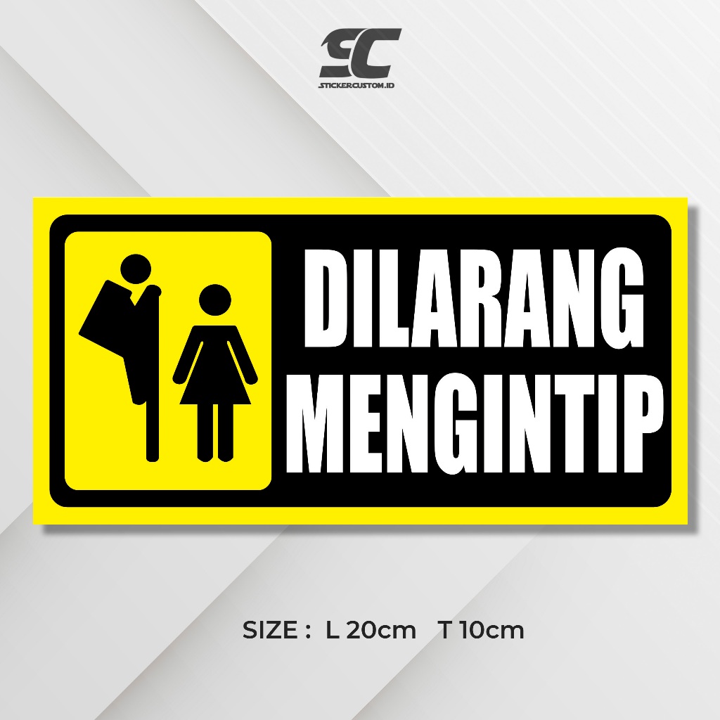 Jual STIKER VINYL DI LARANG MENGINTIP | Shopee Indonesia