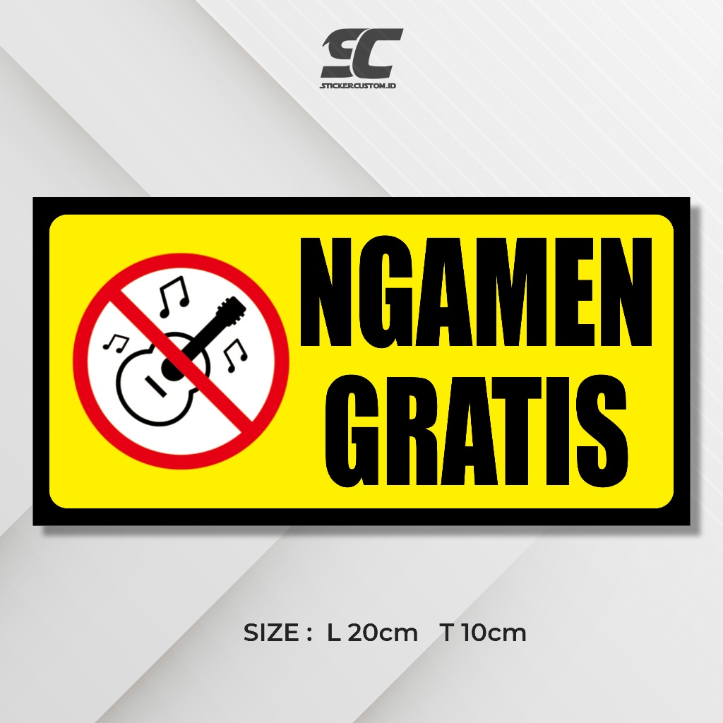Jual STIKER VINYL NGAMEN GRATIS | Shopee Indonesia