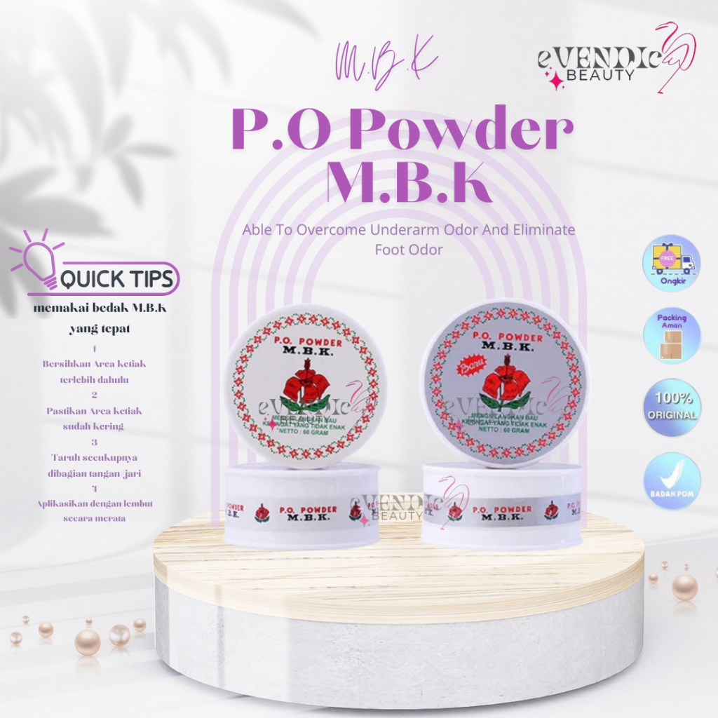 Jual READY MBK Tin / Powder Bulat Silver & Putih - Penghilang Bau ...