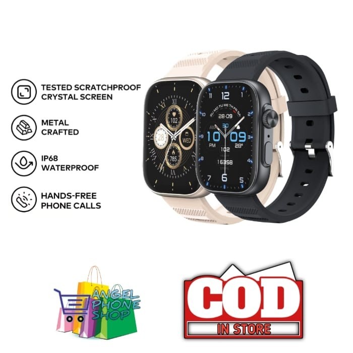 Jual itel Smart Watch Smartwatch 023 ISW-O23 3 Active | Tahan Air ip68 100 Mode Olahraga SpO2 ...