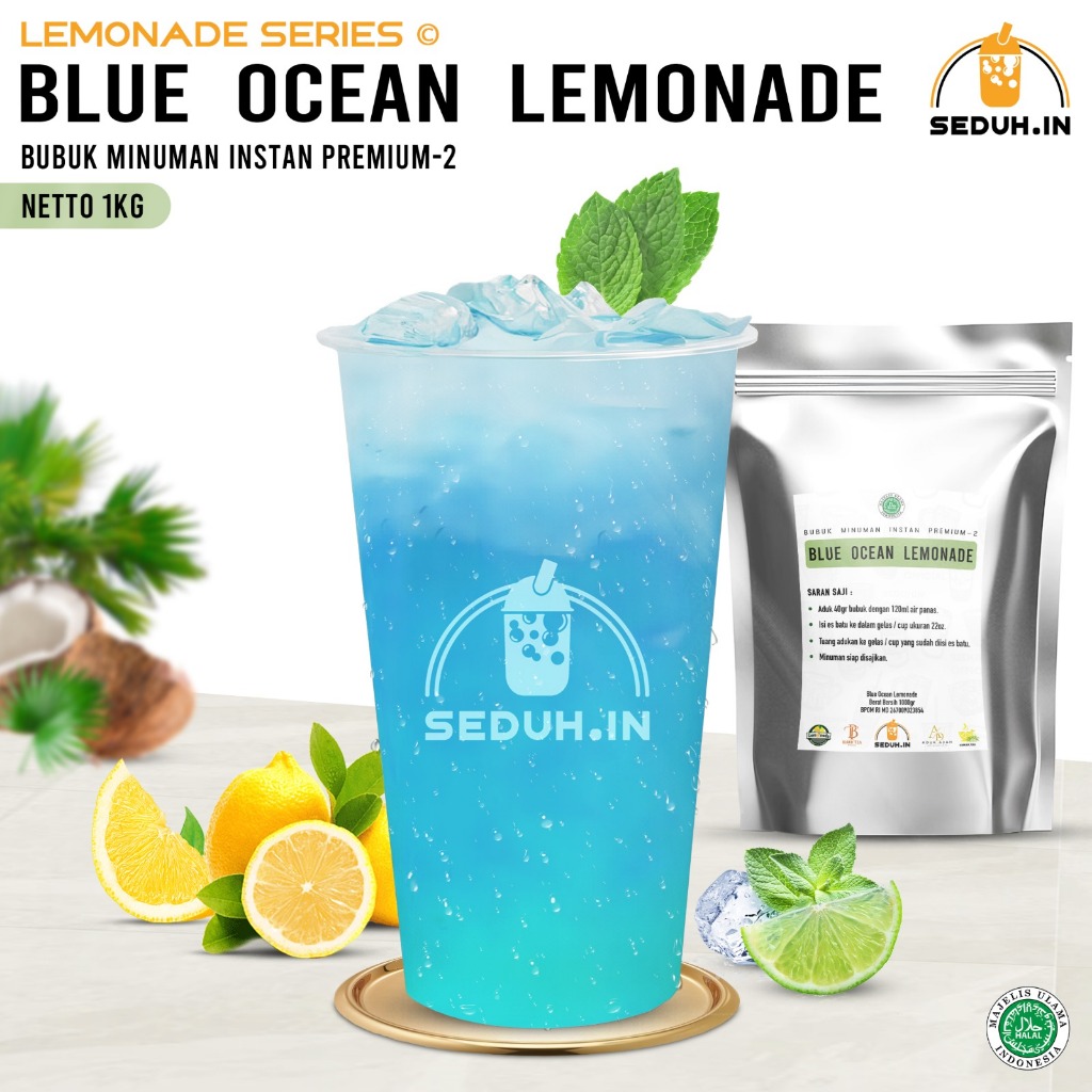Jual Blue Ocean Lemonade 1kg / Bubuk Minuman Premium 2 | Shopee Indonesia