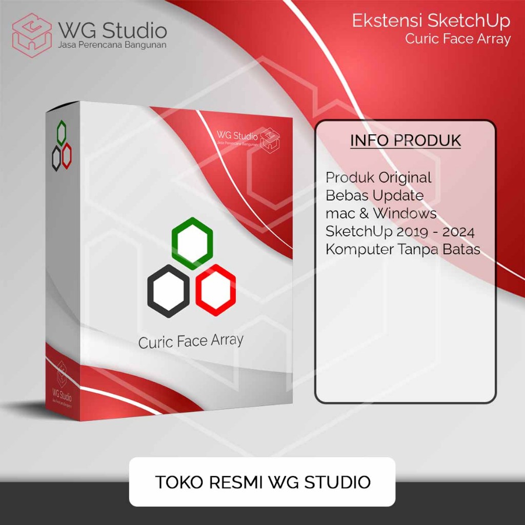Jual Curic Face Array SketchUp Tanpa Batas Penggunaan | Shopee Indonesia