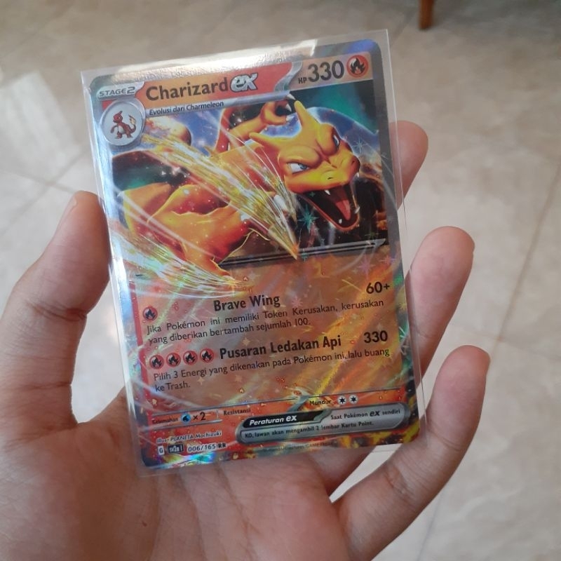 Jual Charizard EX RR 006/165 SV2A Pokemon Trading Card Game Indonesia TCG | Shopee Indonesia