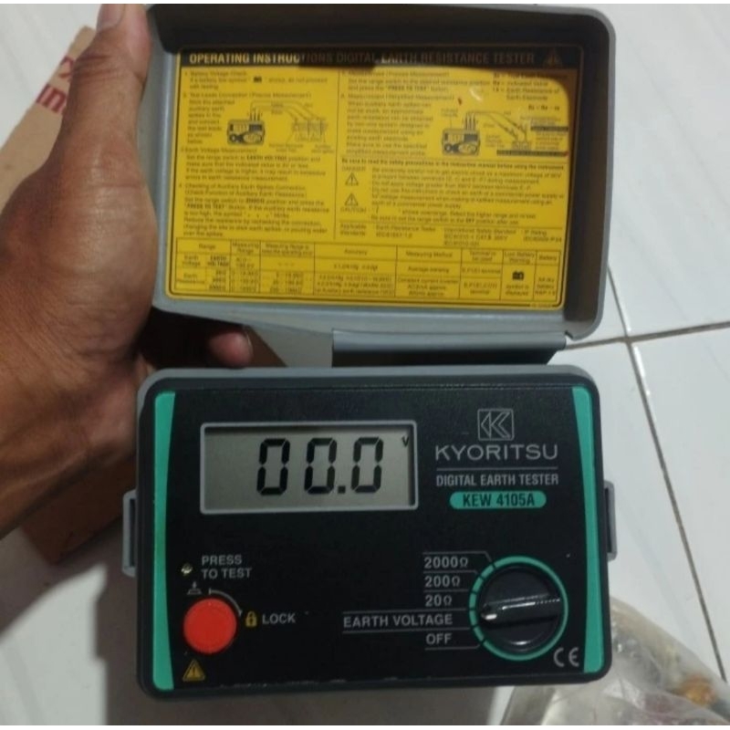 Jual Digital earth Tester 4105 Kyoritsu / Meger Grounding meger tanah ...