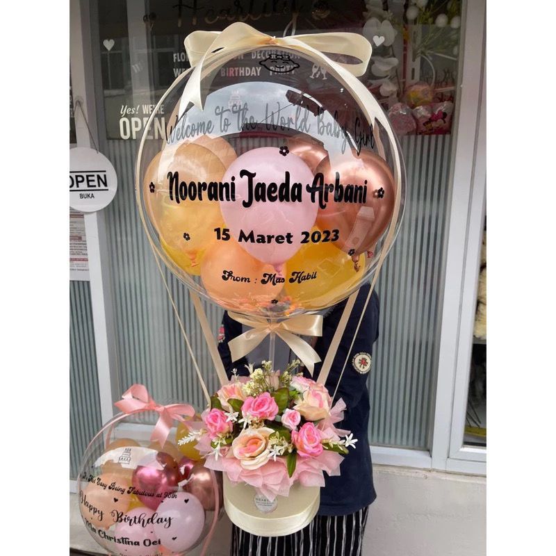 Jual [ REQ TANGGAL KIRIM ] Buket Balon Bunga XL Balloon Flower Bucket ...