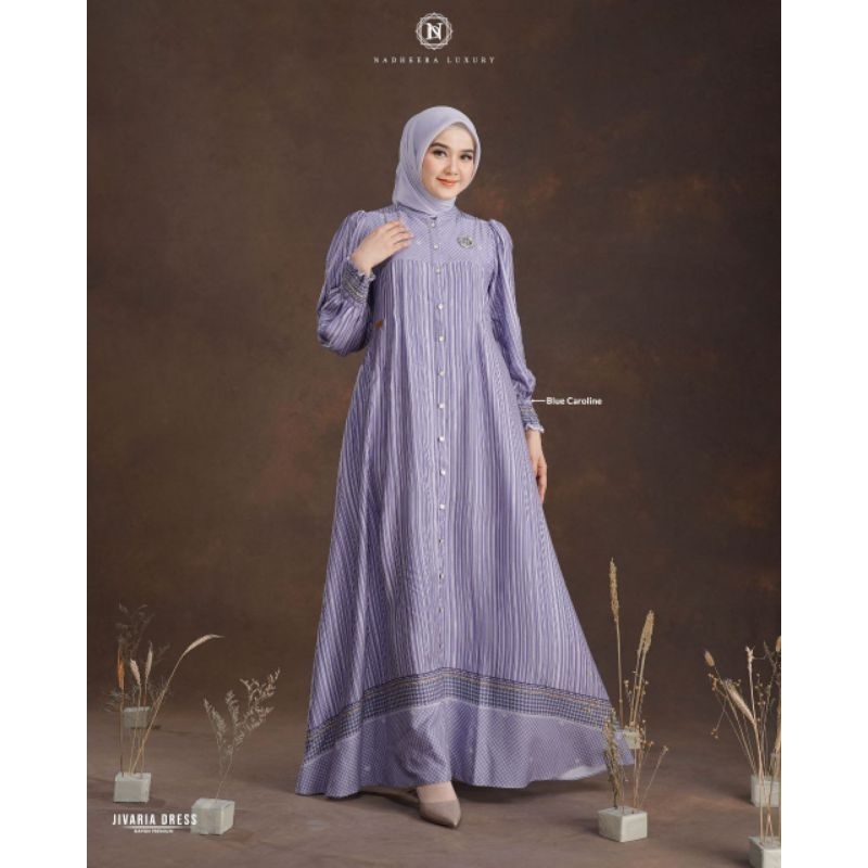 Jual JIVARIA DRESS BY NADHEERA LUXURY/GAMIS NADHEERA LUXURY TERBARU 2024 | Shopee Indonesia