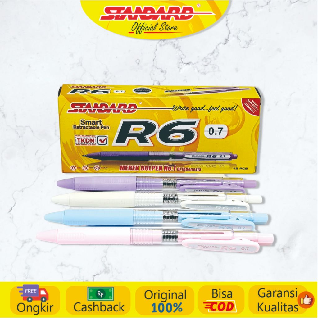 Jual Standard - Pulpen R6 ( Alat Tulis / Pen / Ballpoint / Pena ...