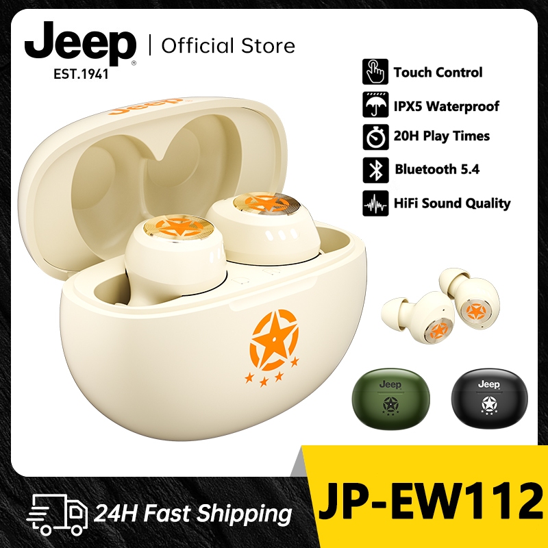 Jual Jeep JP EW112 Wireless Headphones Bluetooth 5.4 Earphones HD Call ...