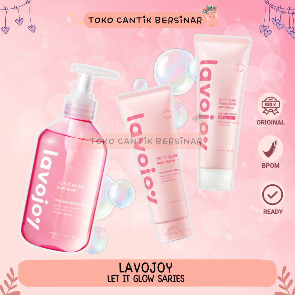 Jual Lavojoy Pink Series Let It Glow Body Series Serum Body Serum Tone ...