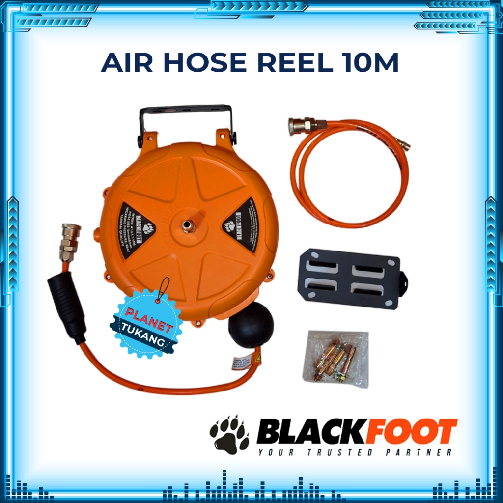 Jual Selang 10 Meter - Air Hose Reel Blackfoot Selang Compressor 10 ...