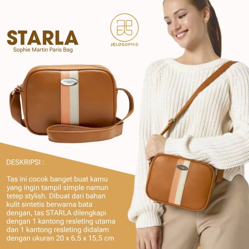 Jual TAS STARLA BROWN - SOPHIE MARTIN PARIS | SLINGBAG | Shopee Indonesia
