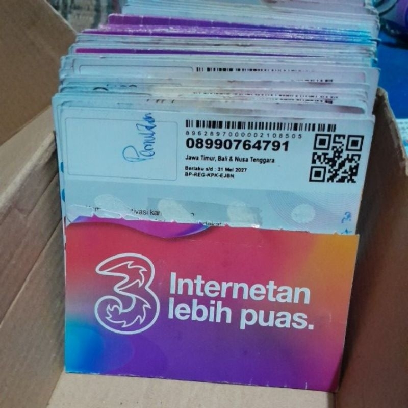 Jual Kartu Perdana Three Siap Pakai | Shopee Indonesia