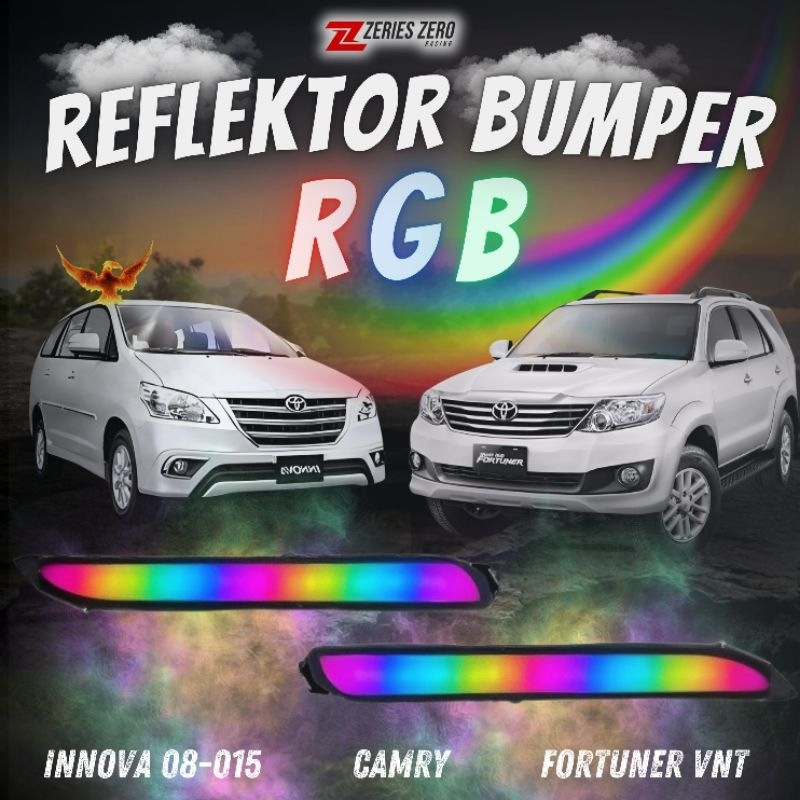 Jual Lampu Reflektor RGB Bumper Innova Lama 2008-2015 Fortuner Vnt Mata ...