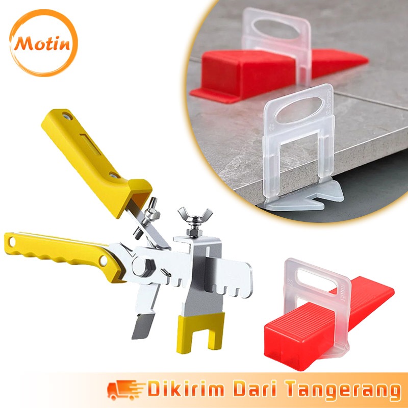 Jual 1 Set Tile Leveling Tang Perata Tile Spacer Clips Wedge 1 Tang ...