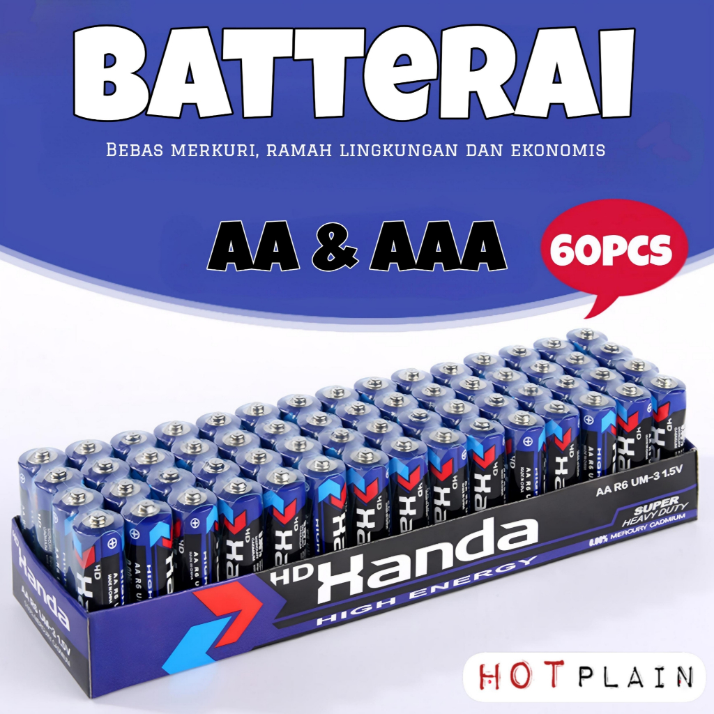Jual Baterai Murah AAA/A3 dan AA/A2 4 PCS | Shopee Indonesia