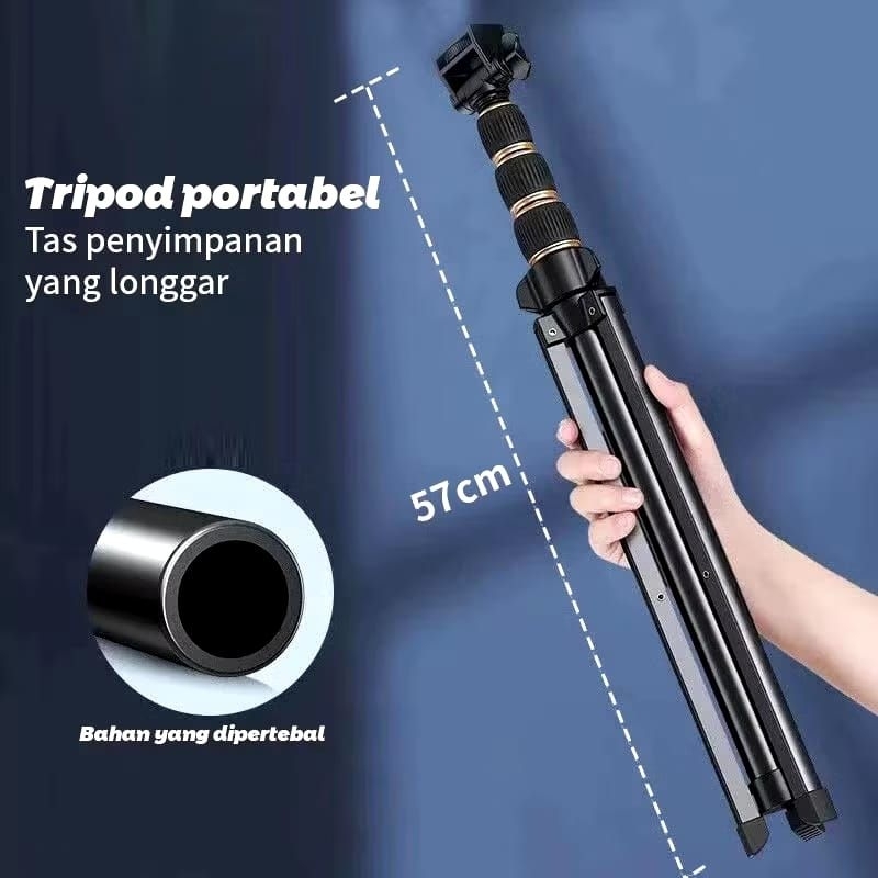 Jual {BG} Tripod Handphone 2.1M Besi Plus Mini Ball Head Holder Free Holder / Tripod Hp Ring ...