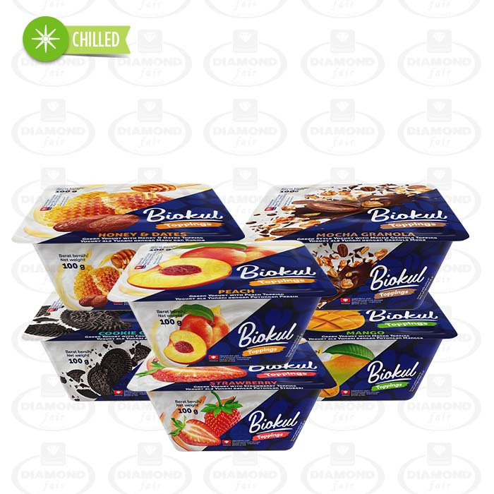 Jual BIOKUL GREEK YOGURT WITH TOPPING 100 GR | Shopee Indonesia