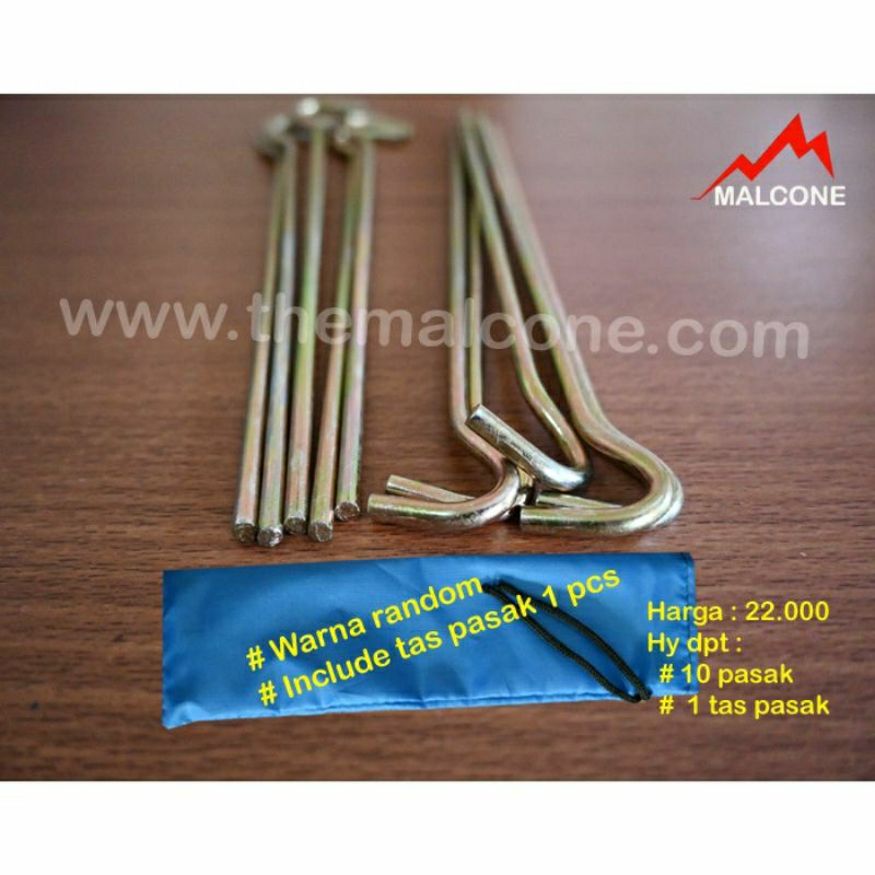 Jual Pasak tenda dpt 10 pcs include tas pasak 1 pcs/Tenda dome/camping ...