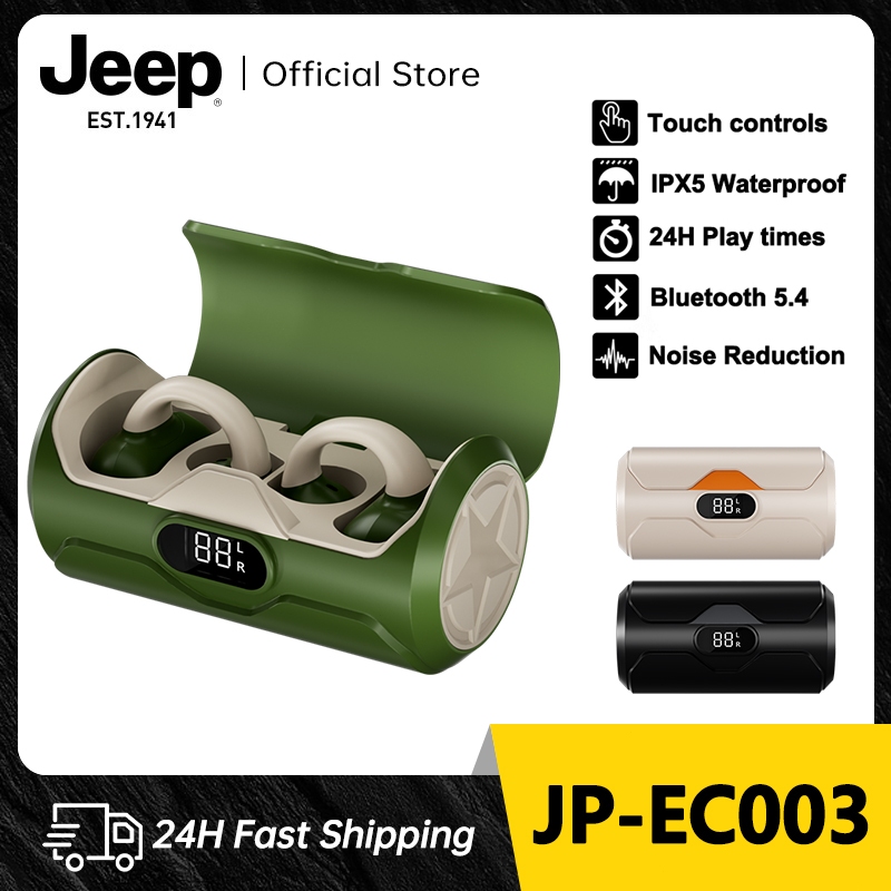 Jual Jeep EC003 Wireless Bluetooth 5.4 Headphone Earphone Klip Telinga ...