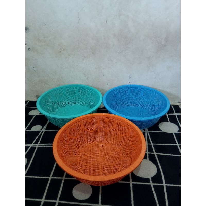 Jual bakul warna jumbo/kranjang sayur bulat besar/kranjang bulat warna ...