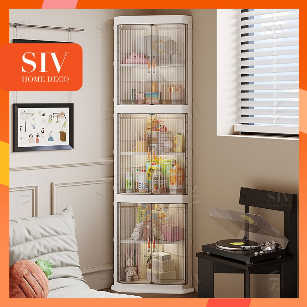 Jual SIV Lemari Plastik Susun Sudut Lemari Plastik Hemat Tempat Estetik ...