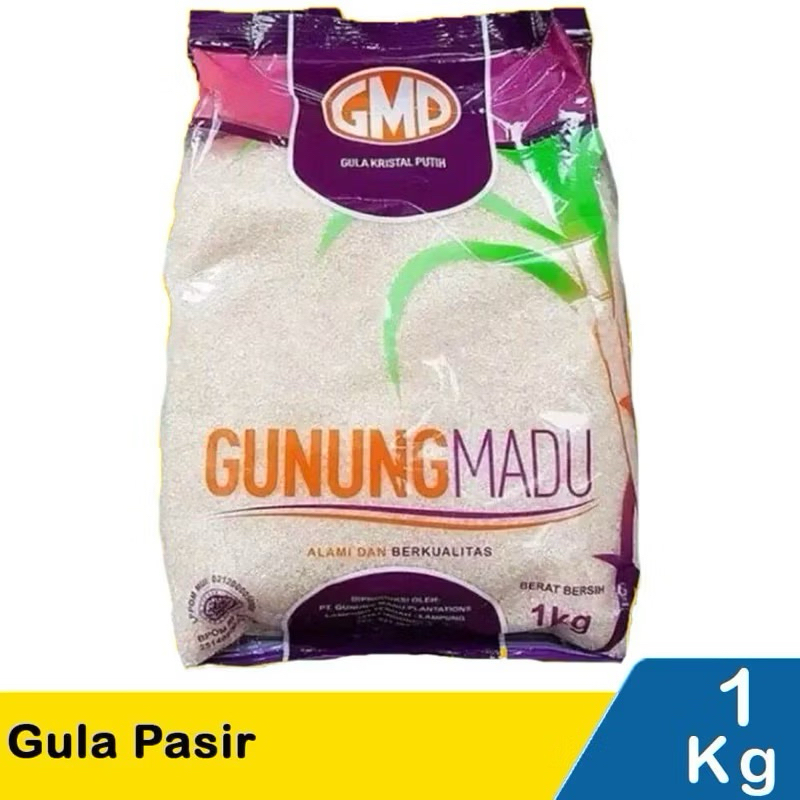 Jual gmp gula pasir 1kg murni tebu pilihan gunung madu | Shopee Indonesia