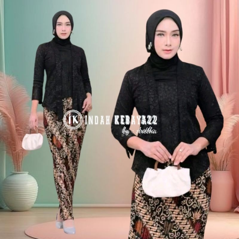 Jual Setelan Kebaya Kutu Baru Brokat Modern Dress Atasan Seragam Wanita Remaja Baju Kebaya ...