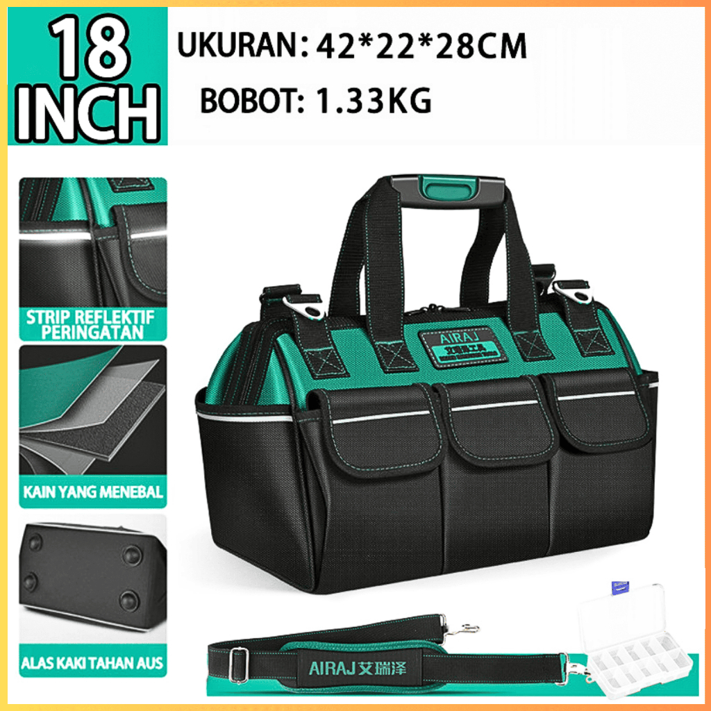 Jual Taffware Tas Perkakas Tukang Bangunan Teknisi Listrik Kuat tebal ...