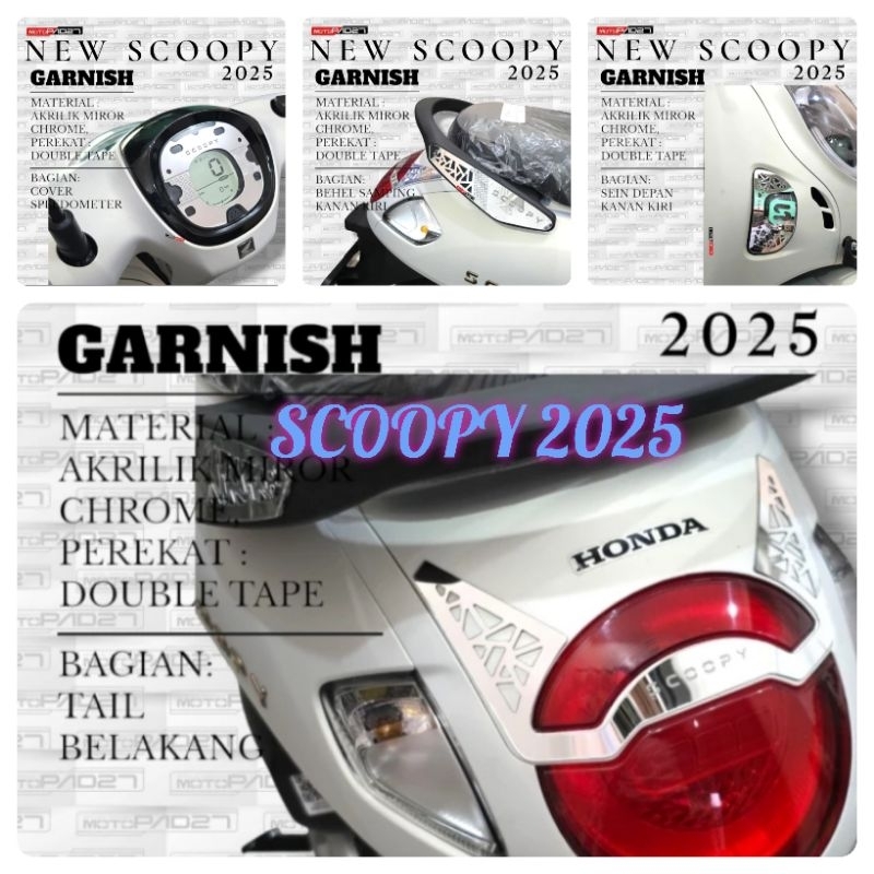 Jual garnish Honda NEW SCOOPY 2025 | Shopee Indonesia