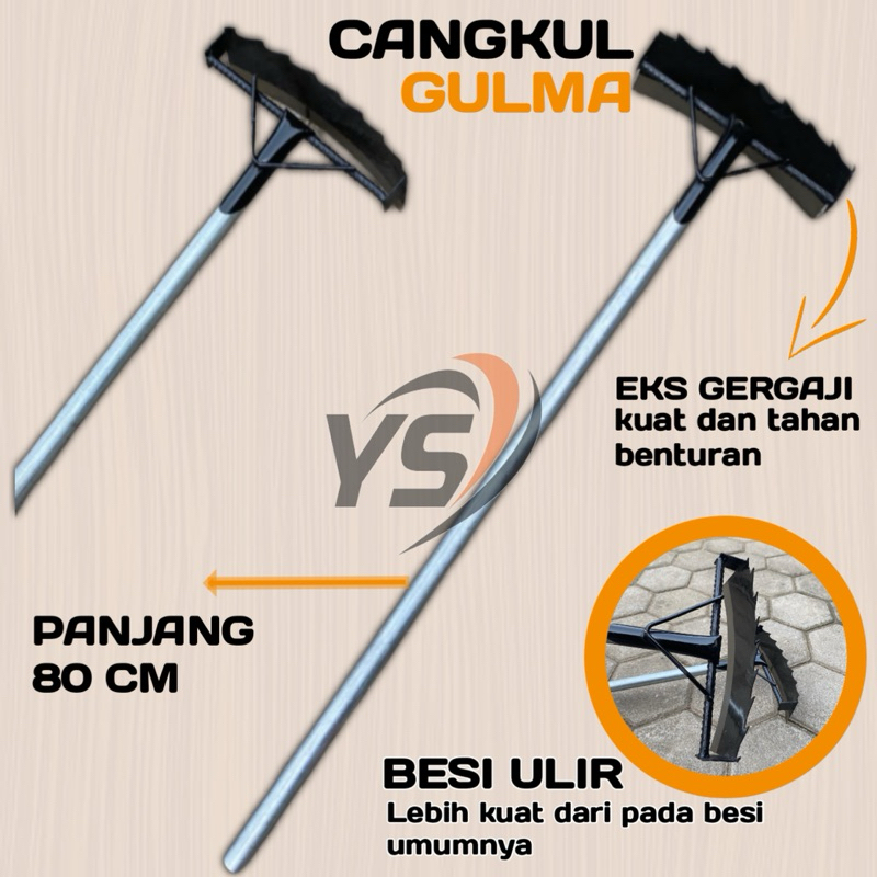 Jual Alat garukan Gulma Rumput liar bahan Gergaji asli super tajam ...