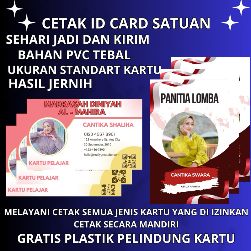 Jual Cetak 10 Pcs ID Card | Shopee Indonesia