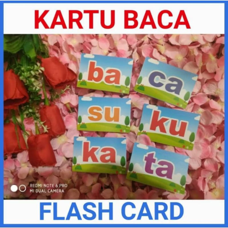 Jual kartu edukasi membaca Flash Card anak tk paud | Shopee Indonesia