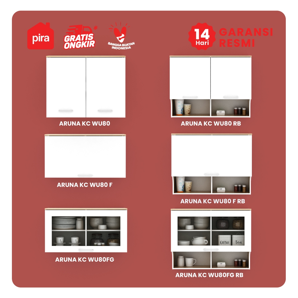 Jual Pira Metropolis OX - Aruna KC WU120 RB Rak Dapur / Rak Gantung ...